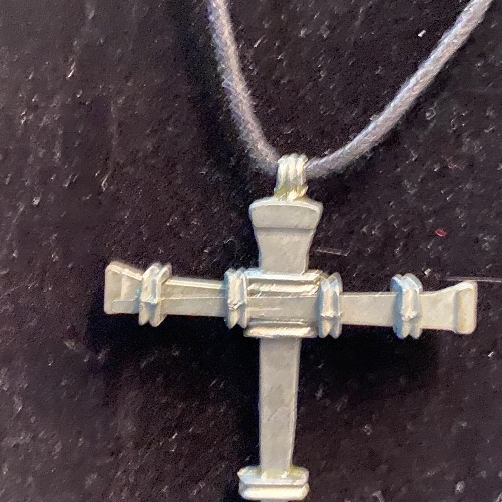 Industrial-Style Cross Made Of Three Spikes - Gem